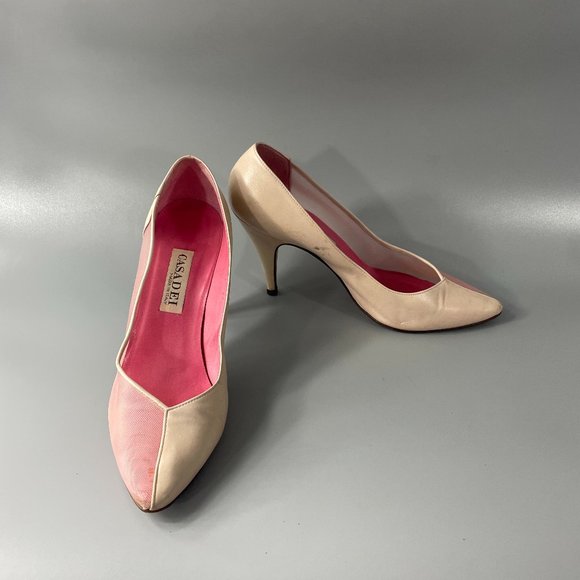 Casadei | Shoes | Casadei Made In Italy Pumps Cream Leather With Lace ...